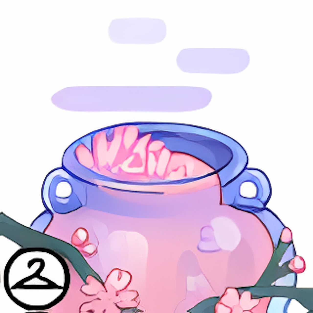 Cherry Blossom Potion Cauldron Foreground – Karla's Neopoints Shop
