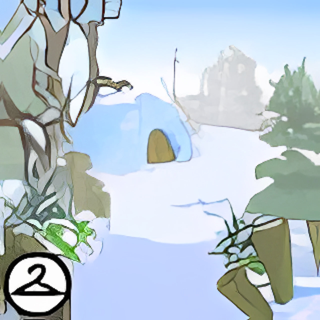 Terror Mountain Igloo Background – Karla's Neopoints Shop