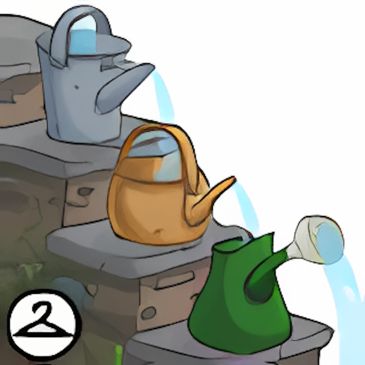 Watering Can Stair Fountain – Karla's Neopoints Shop