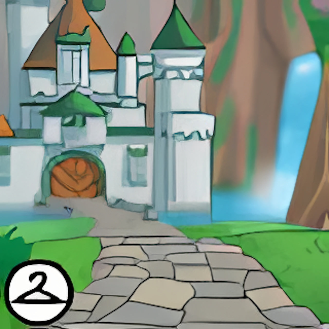 MME20-B: Verdant Castle Background – Karla's Neopoints Shop