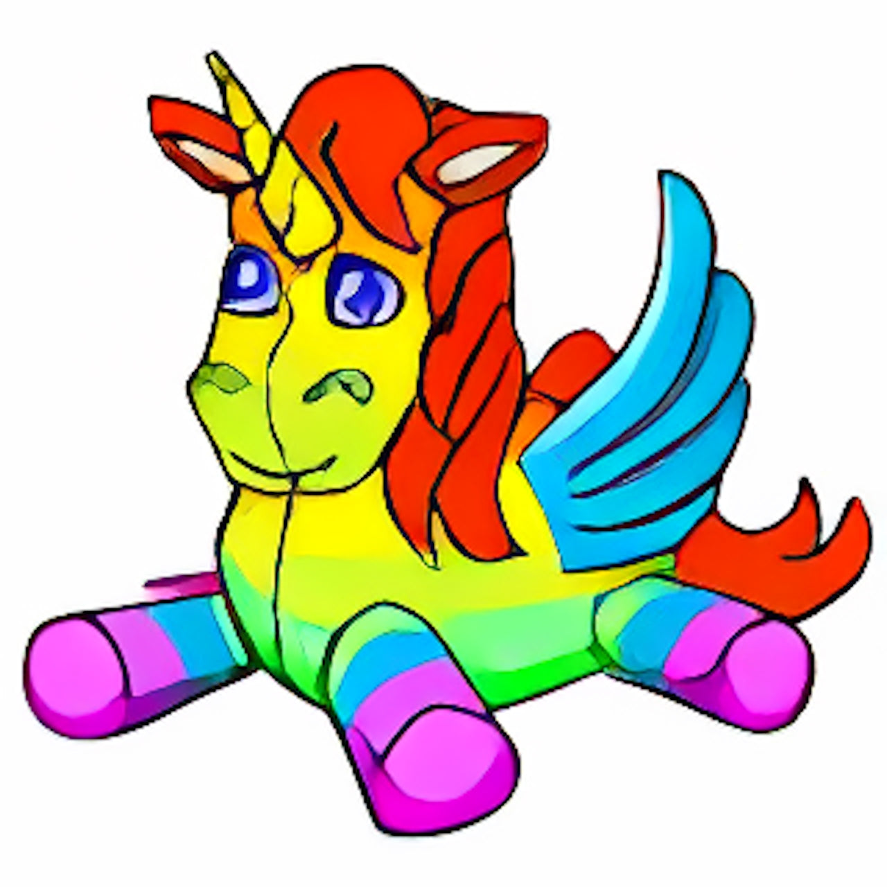 Rainbow Uni Plushie – Karla's Neopoints Shop